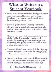 What To Write In A Student's Yearbook | 50 Best Messages