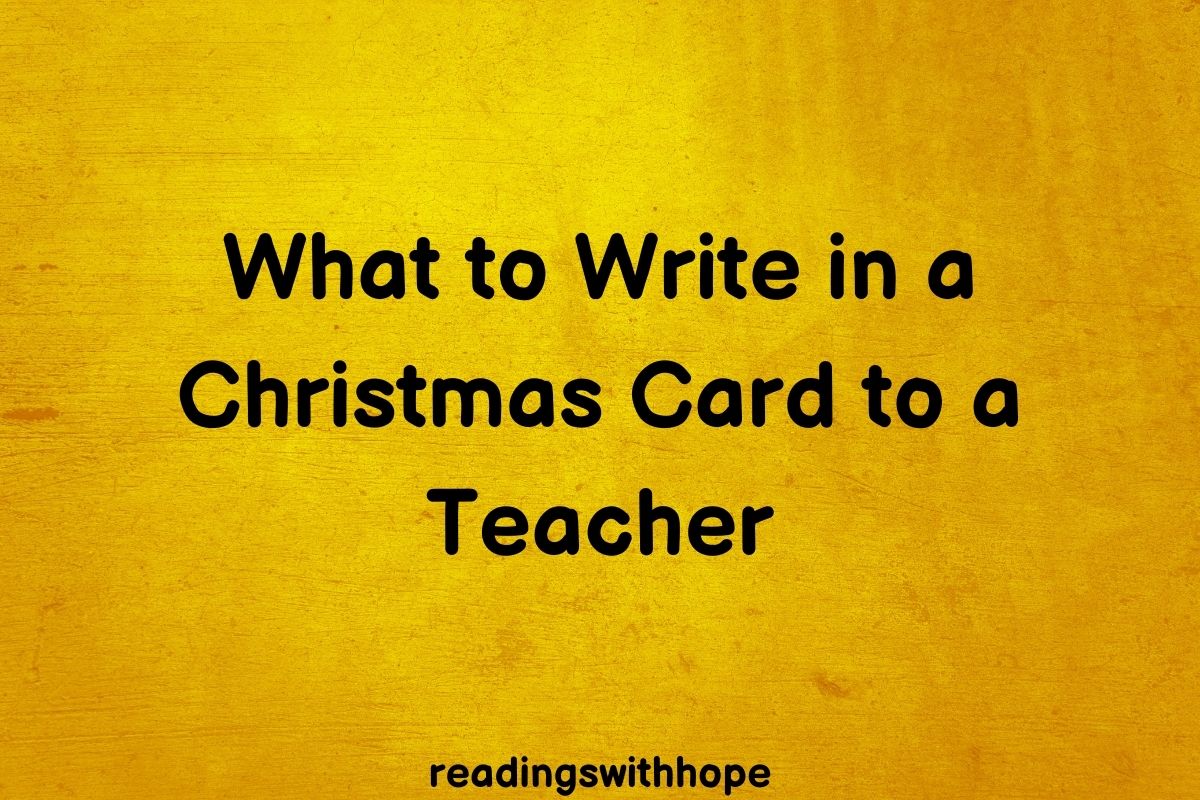 40 Christmas Messages For Your Teacher
