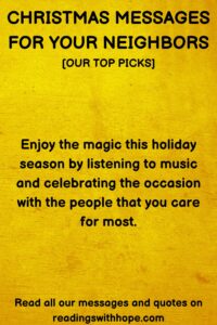 100 Christmas Messages For Your Neighbors