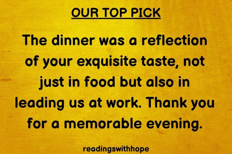 60 Thank You Messages for Dinner Treat and Invitation