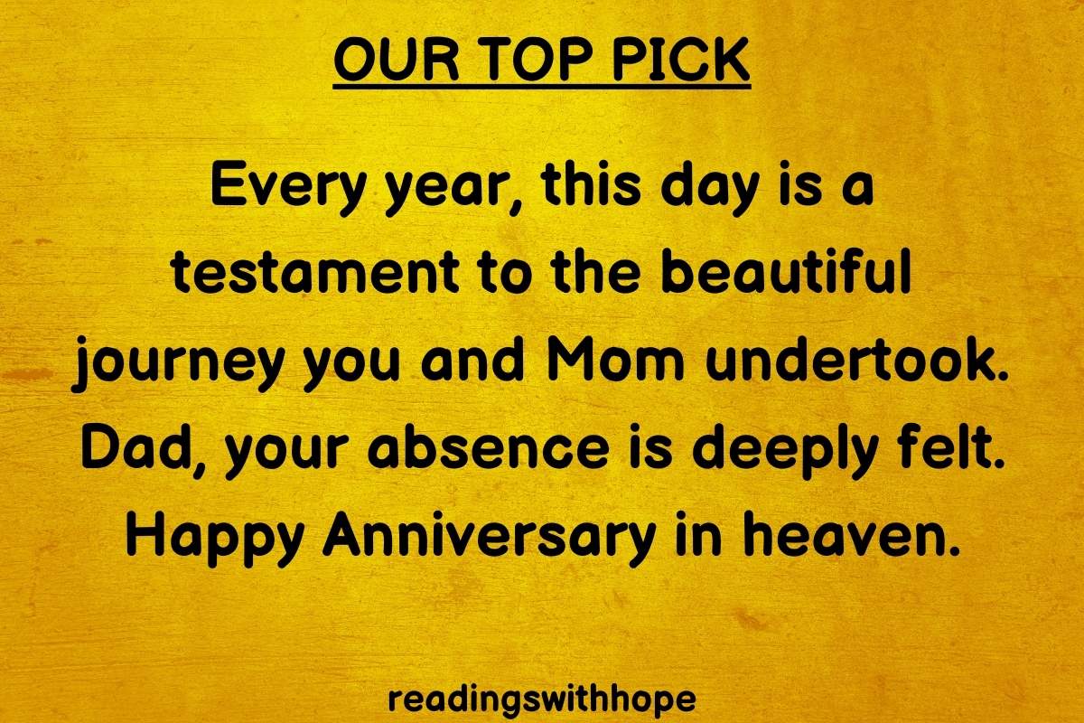 80 Anniversary Messages for Parents in Heaven