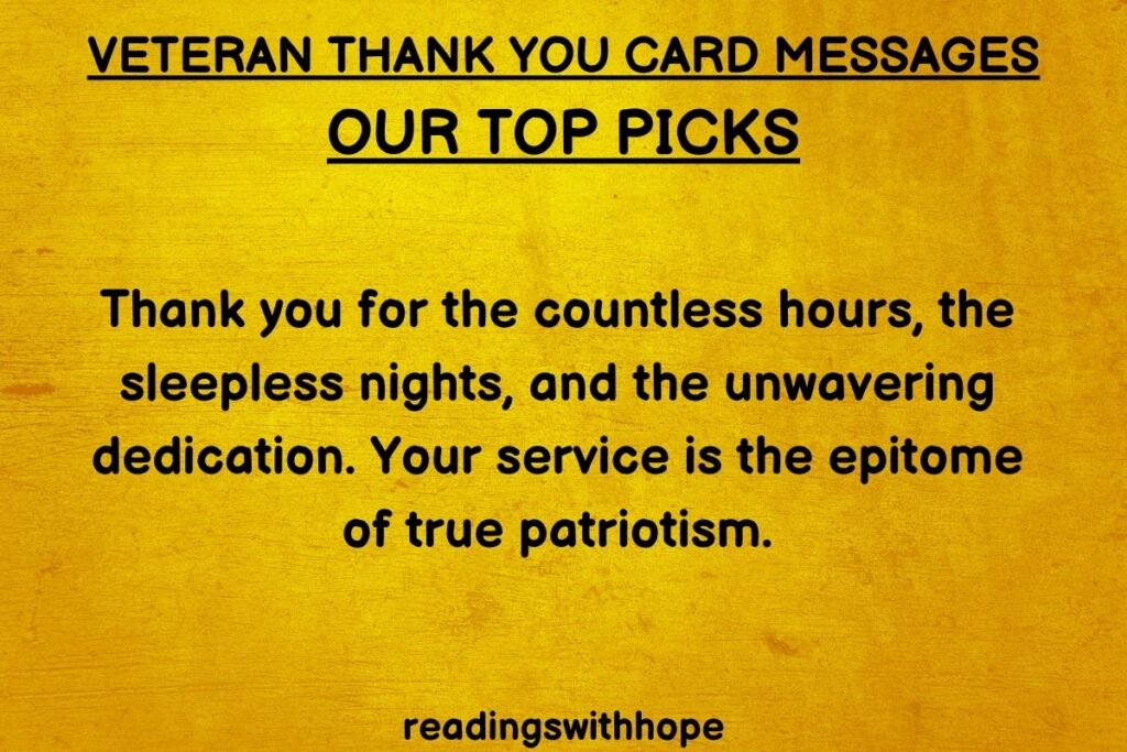 What to Write in a Veterans Thank You Card