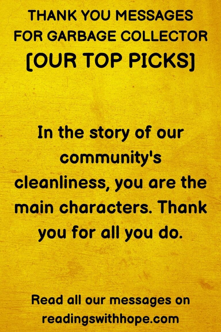 40 Thank You Messages and Notes for Garbage Collector
