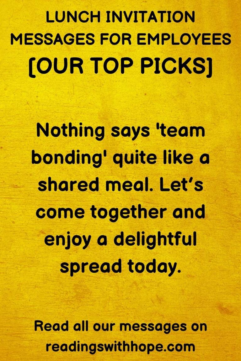 60 Lunch Invitation Messages For Employees