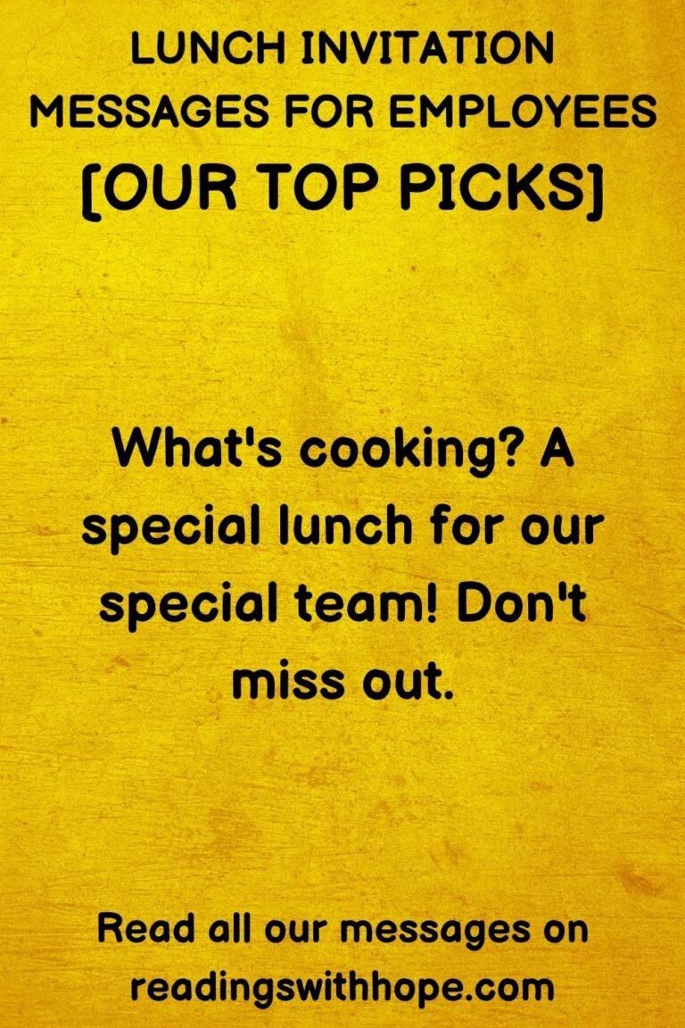 60 Lunch Invitation Messages For Employees
