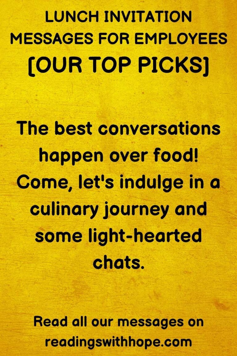 60 Lunch Invitation Messages For Employees