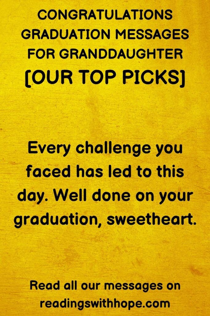 100 Graduation Messages for Granddaughter