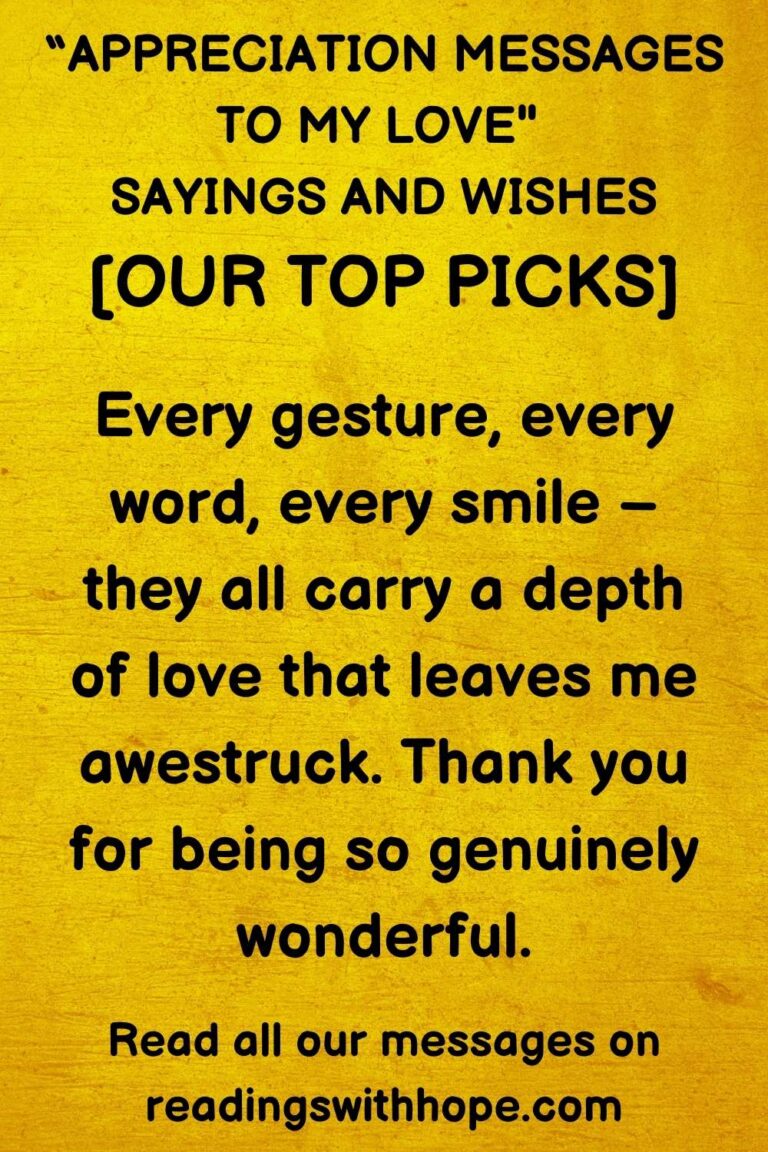 60 Appreciation Messages, Saying and Wishes To Your Love