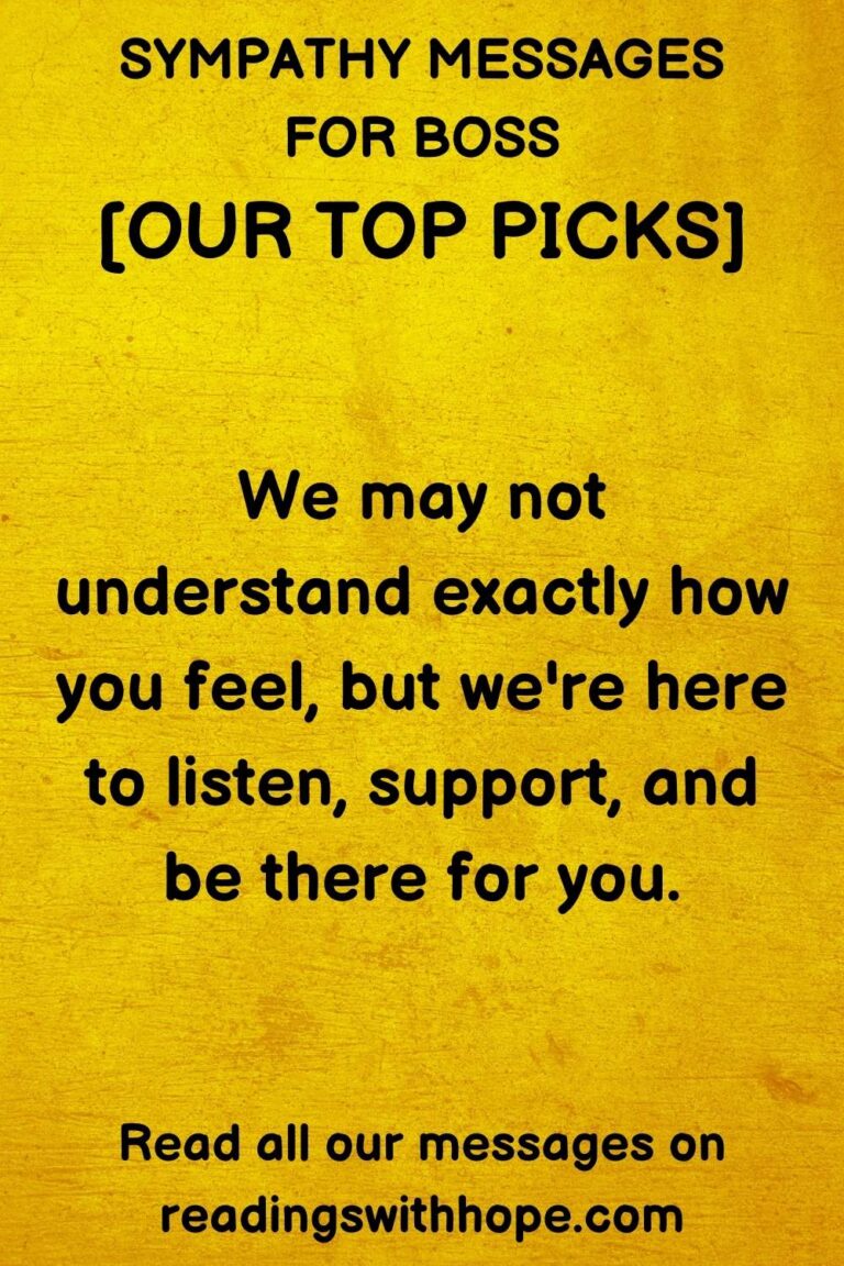 50 Sympathy Messages For Boss