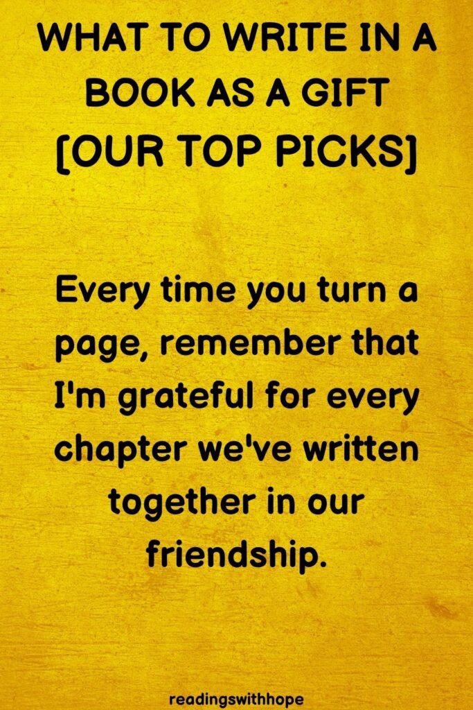 What to Write in a Book as a Gift