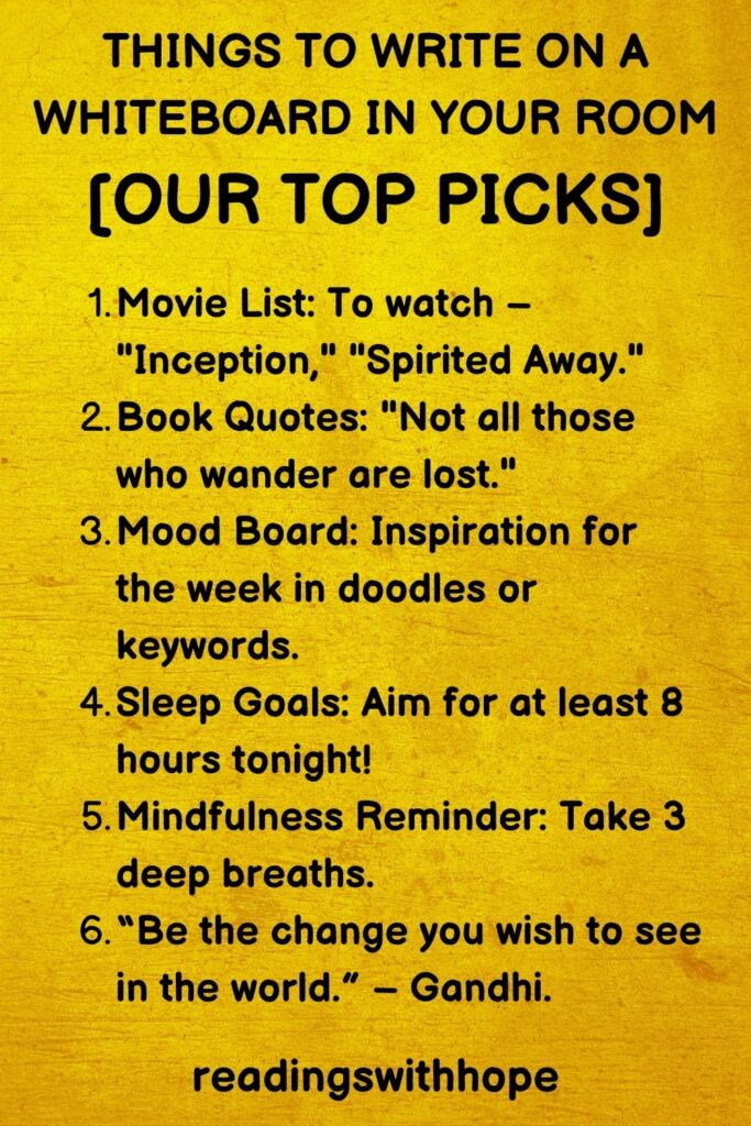 120 Amazing Things to Write on a Whiteboard