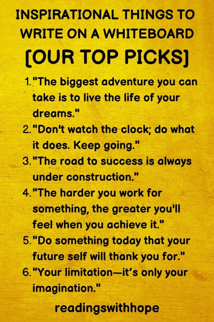 120 Amazing Things to Write on a Whiteboard