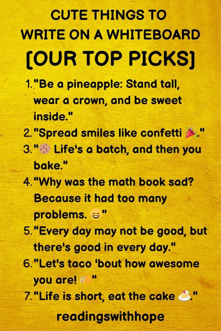 120 Amazing Things to Write on a Whiteboard