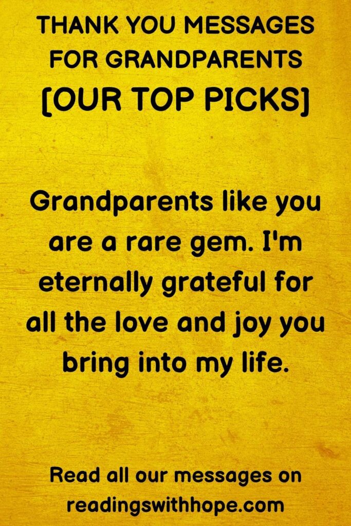 40 Thank You Messages for Grandparents