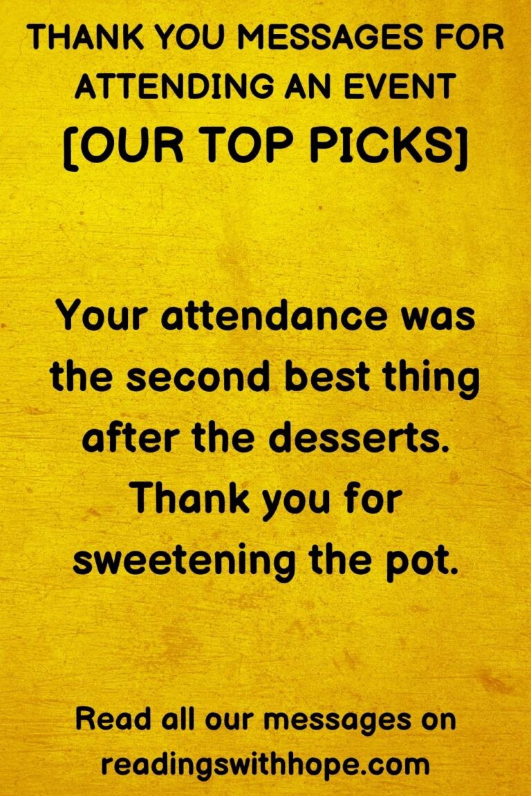 40 Thank You Messages for Attending an Event [+ Notes]