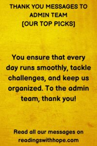 40 Thank You Messages For Administrative Assistants