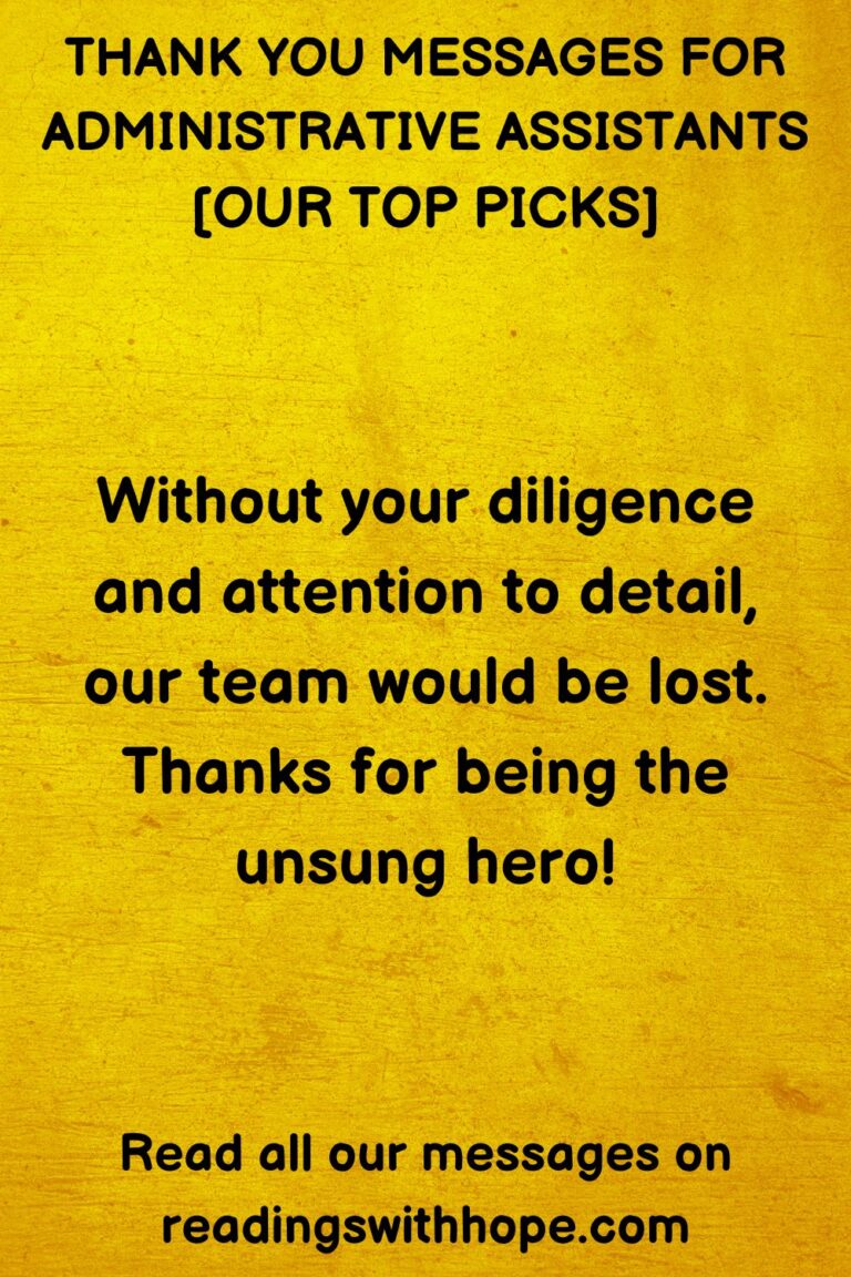 40 Thank You Messages For Administrative Assistants