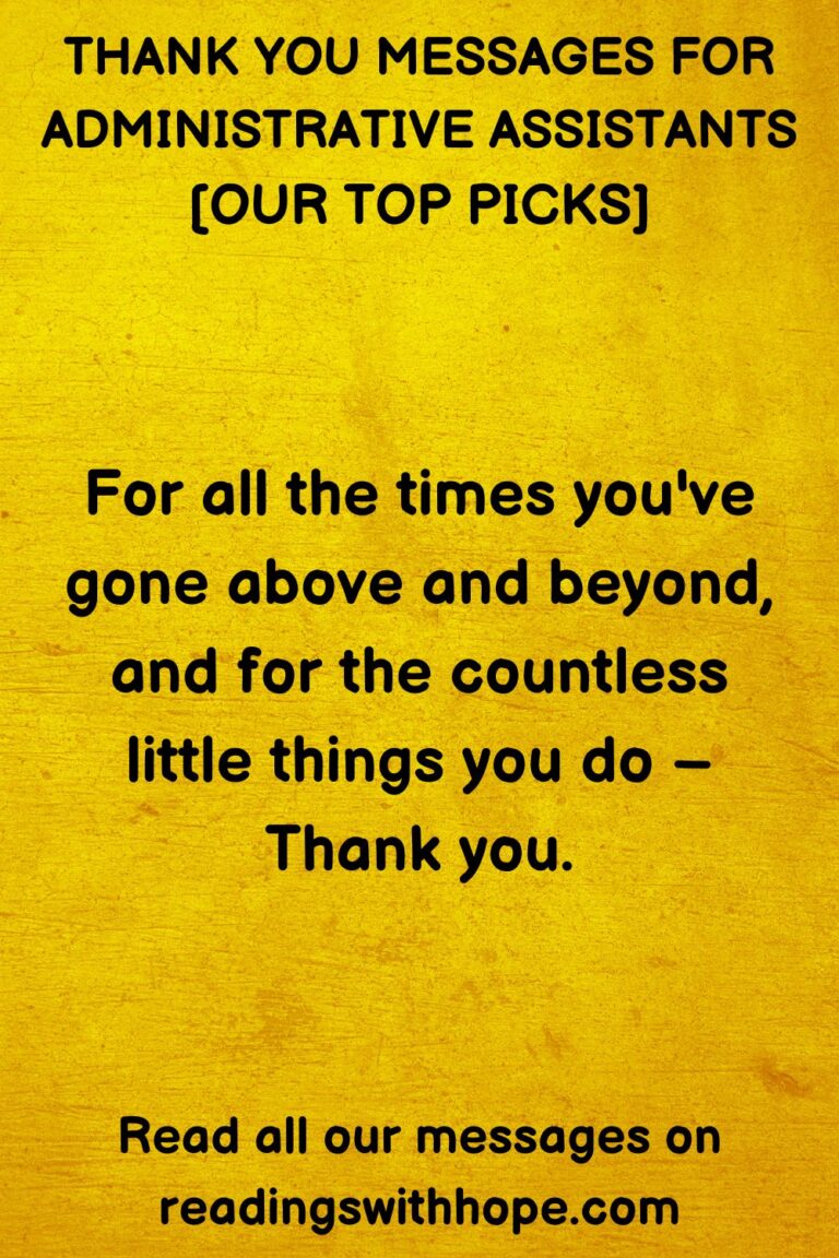 40 Thank You Messages For Administrative Assistants
