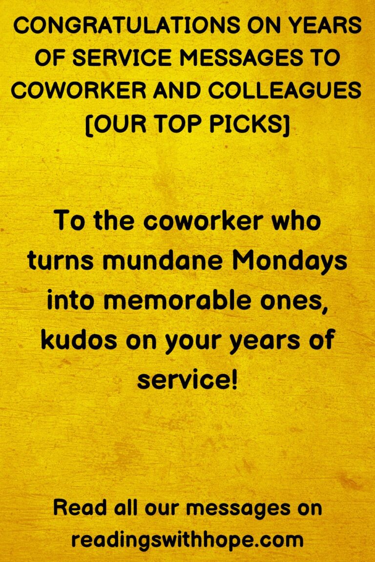 140 Congratulations on Years of Service Messages