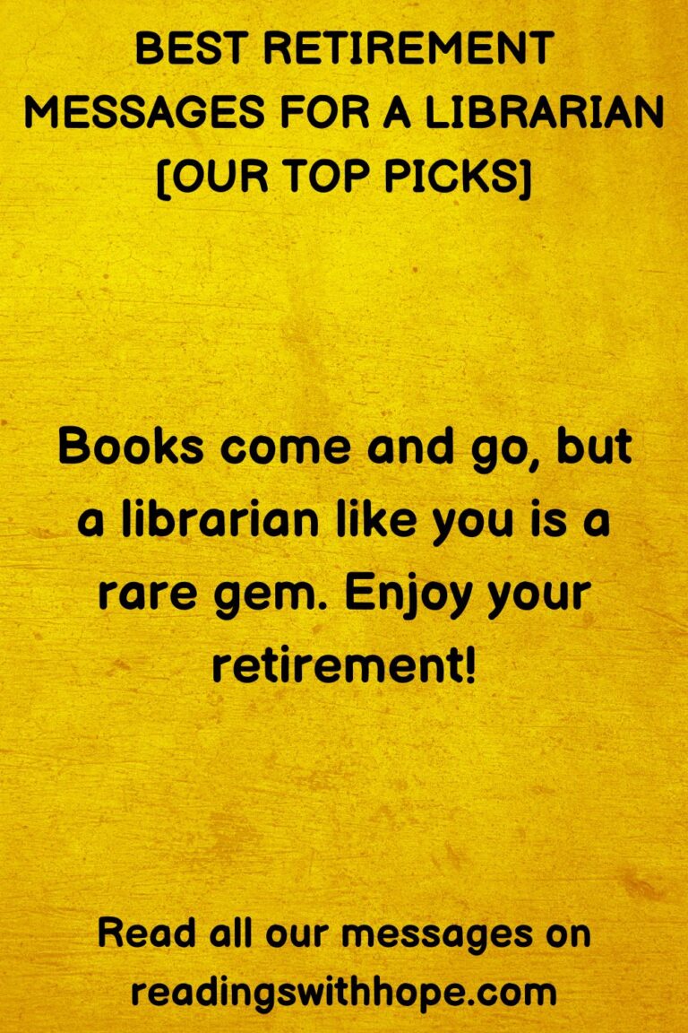50 Best Retirement Messages for a Librarian