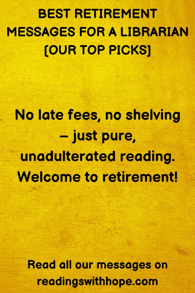 50 Best Retirement Messages for a Librarian