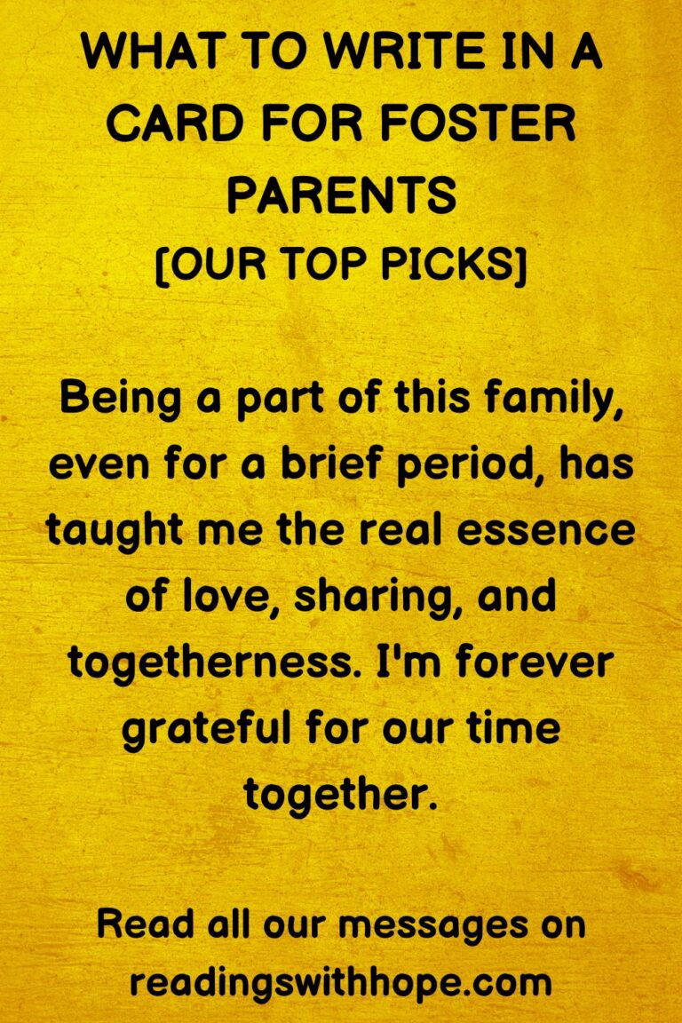 What to Write in a Card for Foster Parents