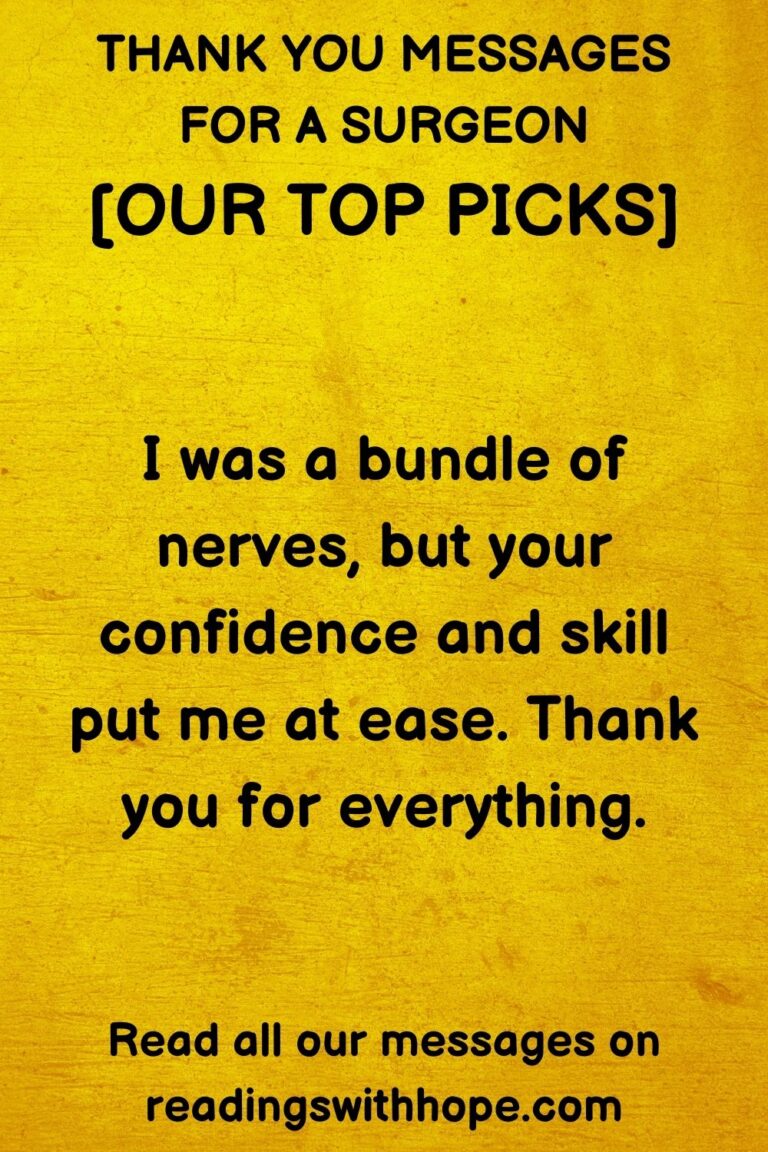30 Thank You Messages for a Surgeon