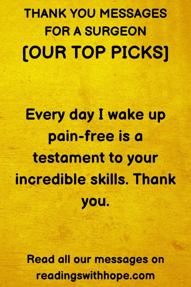30 Thank You Messages for a Surgeon