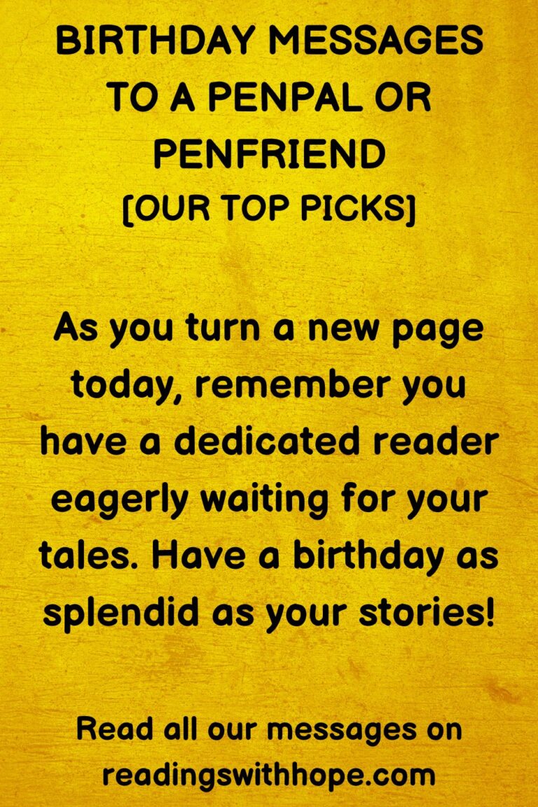 50 Birthday Messages to a Penpal or Penfriend