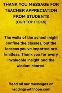 100 Thank You Messages for Teacher Appreciation Week