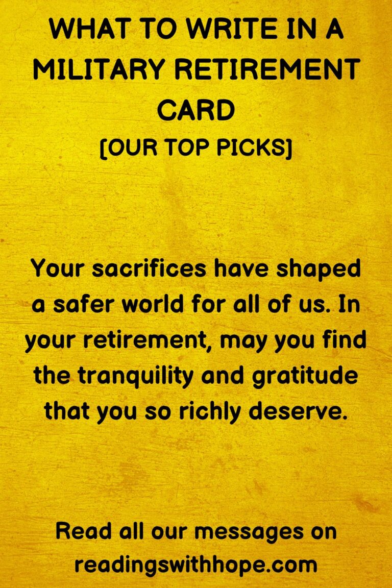 What to Write in a Military Retirement Card