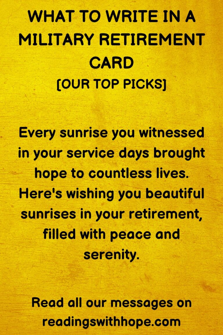 What to Write in a Military Retirement Card