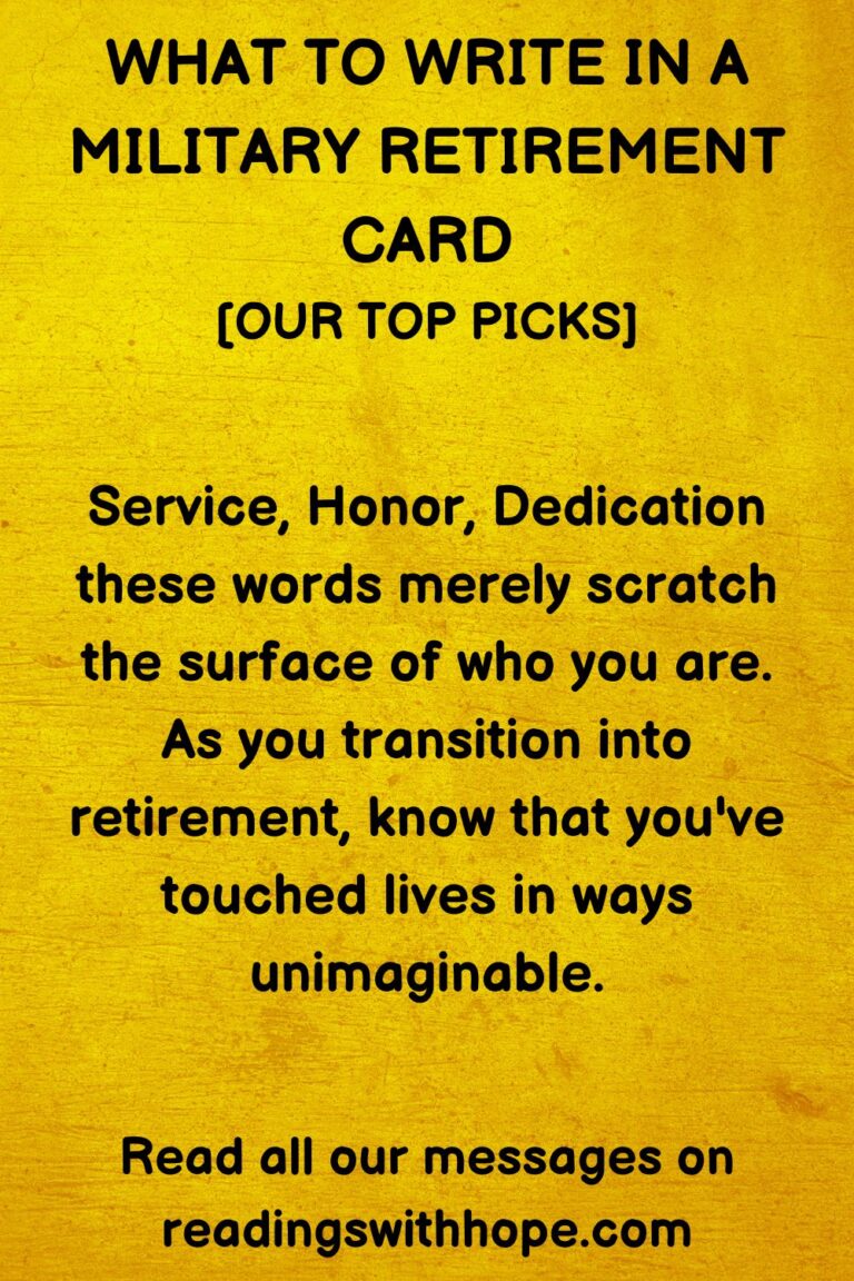 What to Write in a Military Retirement Card