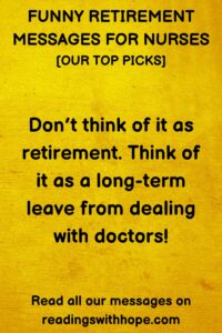 50 Retirement Messages For Nurses