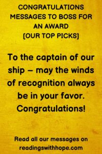 80 Congratulations Messages to Boss For Achievement and Awards