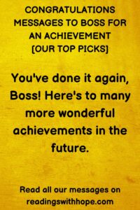 80 Congratulations Messages to Boss For Achievement and Awards