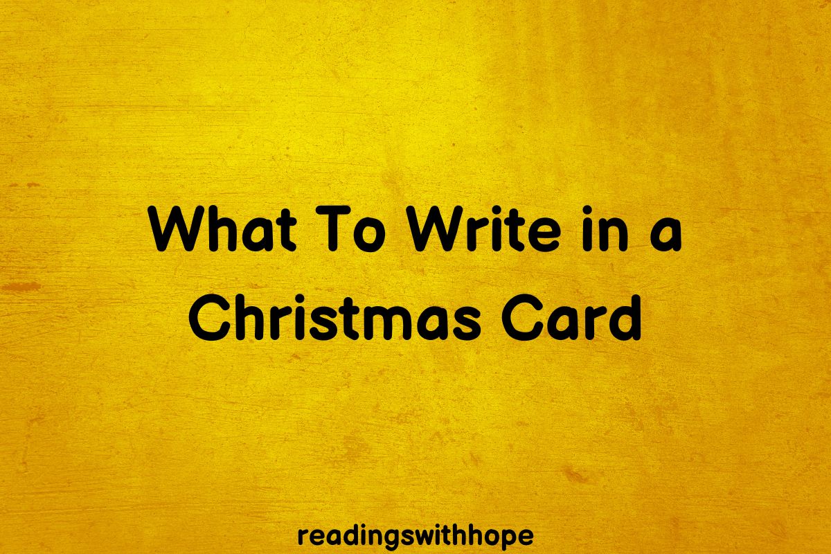 What To Write In A Christmas Card What To Write In A Christmas Card