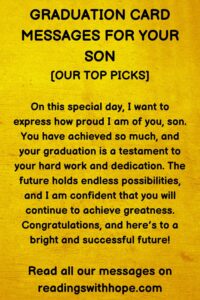 25 Graduation Card Messages for Your Son