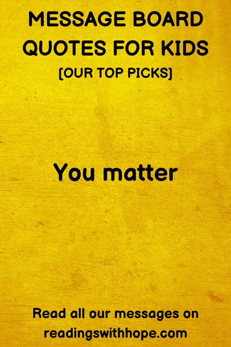 200 Message Board Quotes for Kids