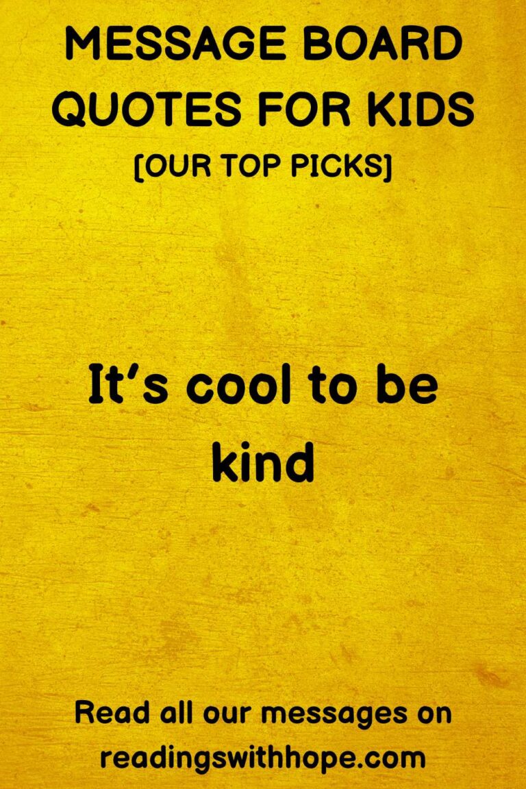 200 Message Board Quotes for Kids