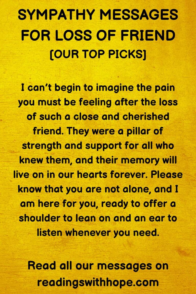 70 Condolences and Sympathy Messages for Loss of Friend