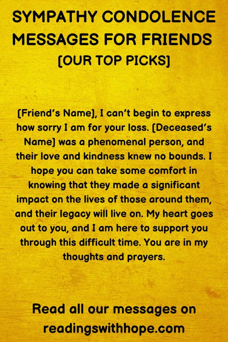 30 Sympathy and Condolence Messages for Friends and Family