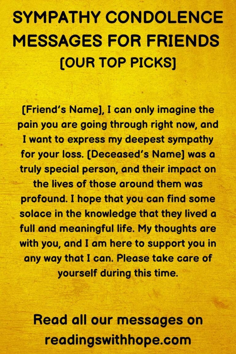 30 Sympathy and Condolence Messages for Friends and Family