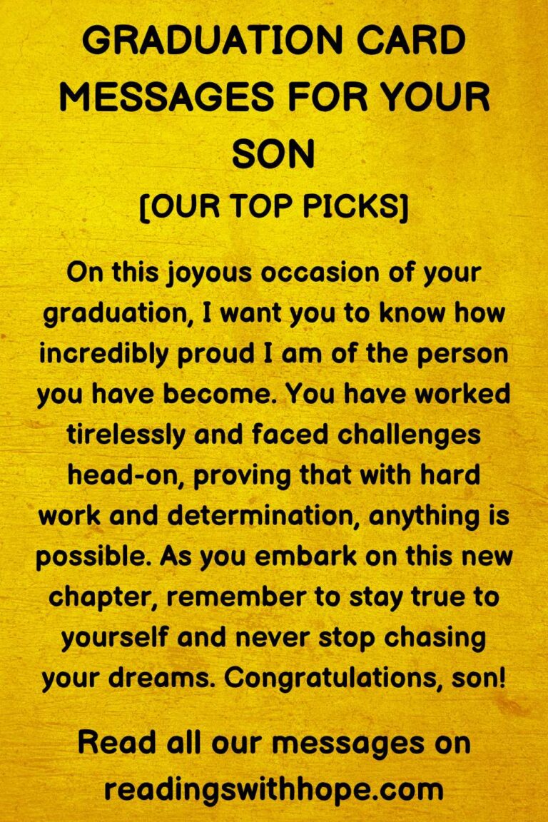 25 Graduation Card Messages for Your Son