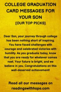 25 Graduation Card Messages for Your Son