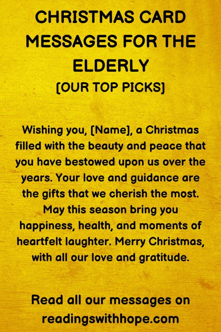 50 Christmas Card Messages For the Elderly