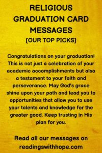 40 Religious Graduation Card Messages