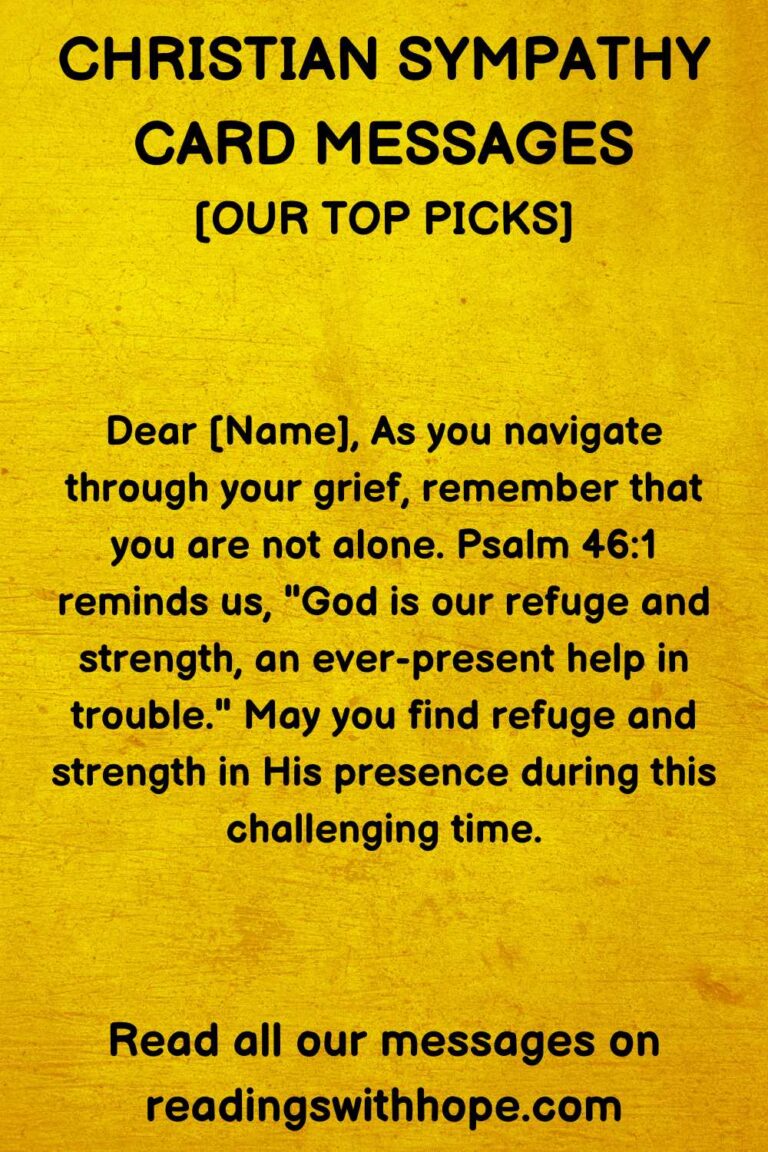 44 Christian Sympathy Card Messages