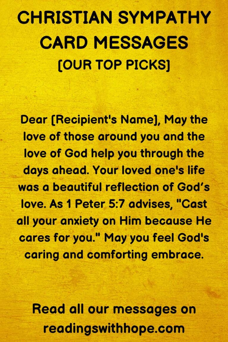44 Christian Sympathy Card Messages
