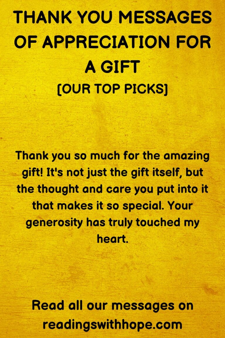 65 Thank You Messages of Appreciation for a Gift